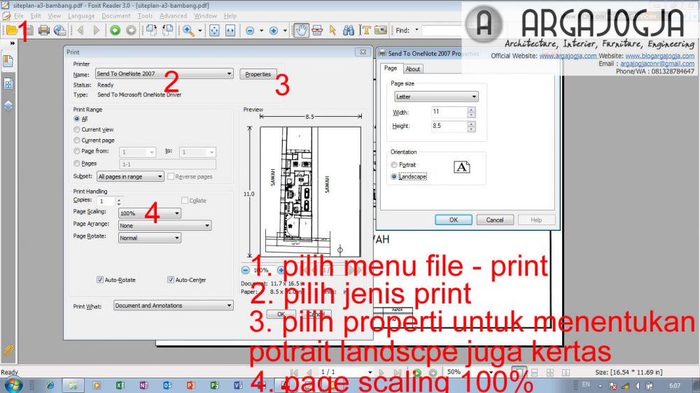 Cara Mencetak File Gambar Kerja Format PDF Skalatis – Argajogja's Blog