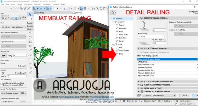 Video Tutorial Archicad 22 3D Visualisasi Rumah Kecil 2 Lantai Available Now! – Argajogja's Blog