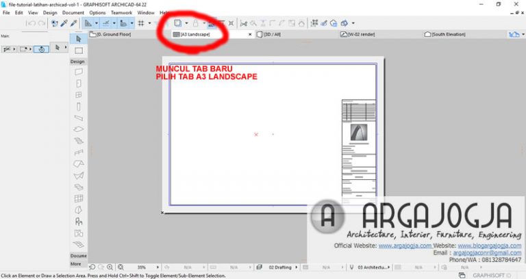 Cara Mengatur Layout Info Project dan Logo Pada Archicad – Argajogja's Blog