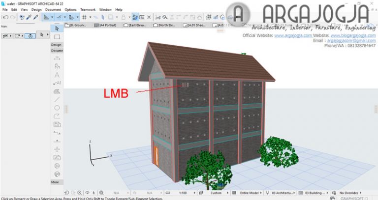 Desain Gedung Walet Dengan ArchiCAD + Download Gambar Kerja – Argajogja ...