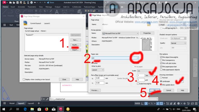 Cara Membuat Kop di Layout AutoCAD 2024 – Argajogja's Blog