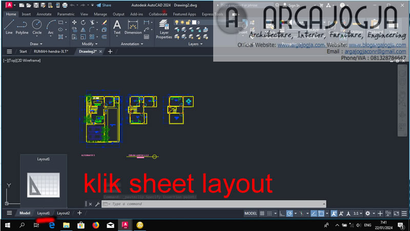 Cara Membuat Kop di Layout AutoCAD 2024 – Argajogja's Blog