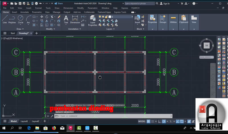 Video Tutorial AutoCAD 2024 Cara Menggunakan Plugin YQ arch Available ...