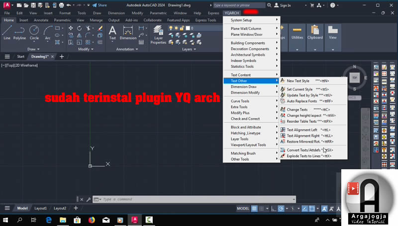 Video Tutorial AutoCAD 2024 Cara Menggunakan Plugin YQ arch Available Now! – Argajogja's Blog