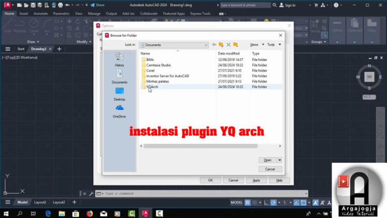 Video Tutorial AutoCAD 2024 Cara Menggunakan Plugin YQ arch Available Now! – Argajogja's Blog